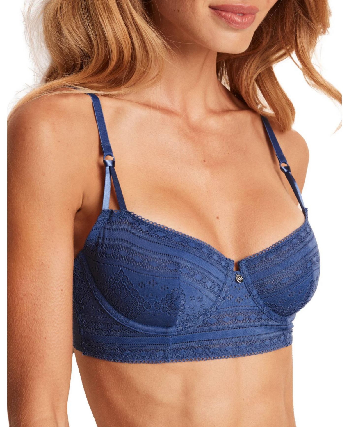 Click here for Adore Me Womens Zooey Unlined Balconette Bra - Dar... prices