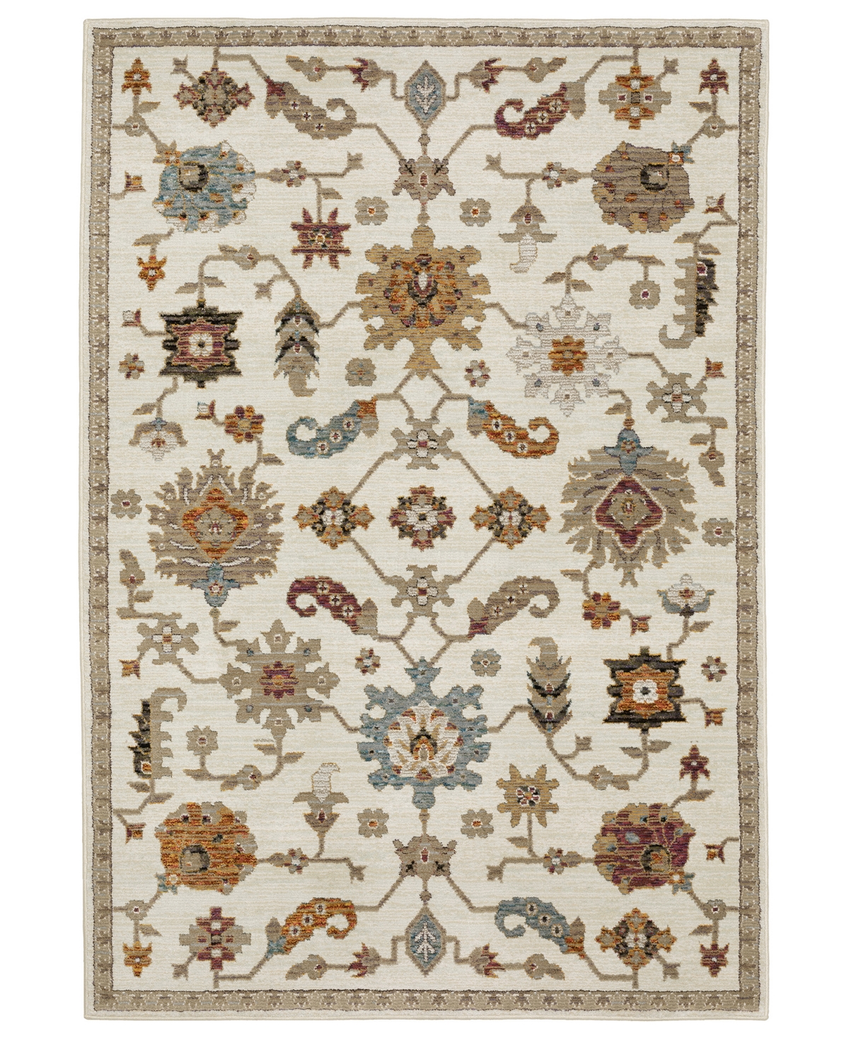 Click here for Oriental Weavers Andorra 2419B 53x73 Area Rug - Iv... prices