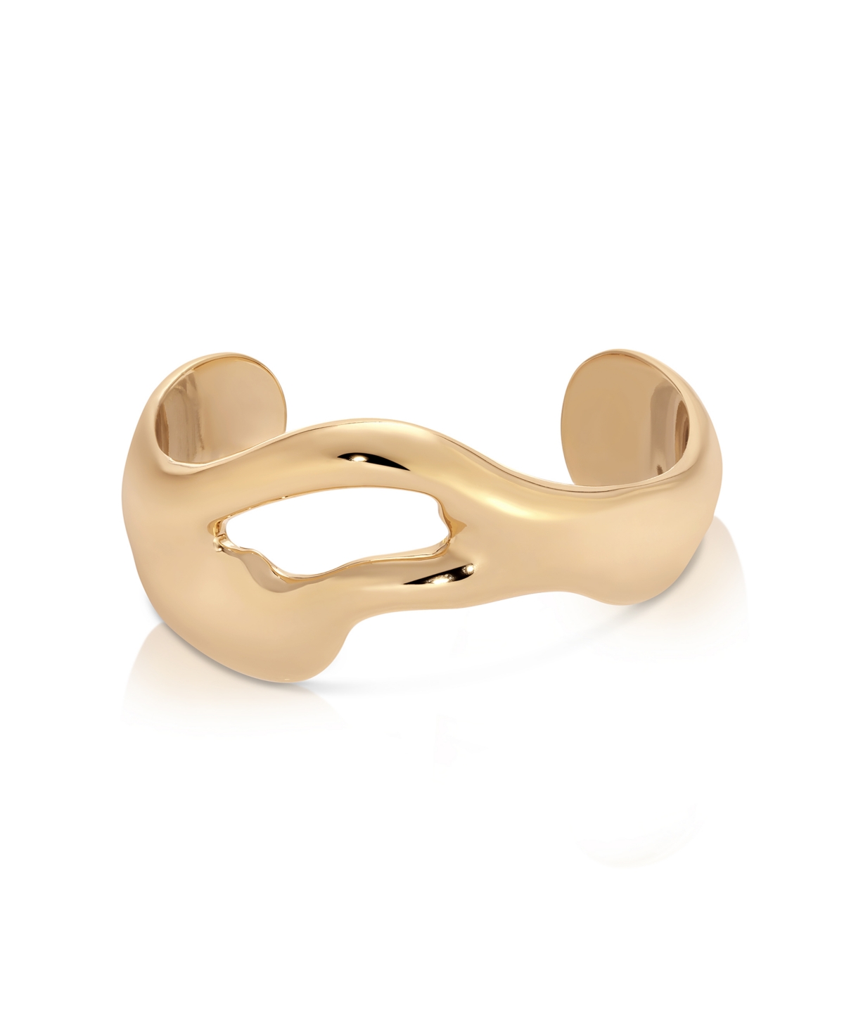 Click here for Ettika Open Abstract Cuff Bracelet - Gold prices