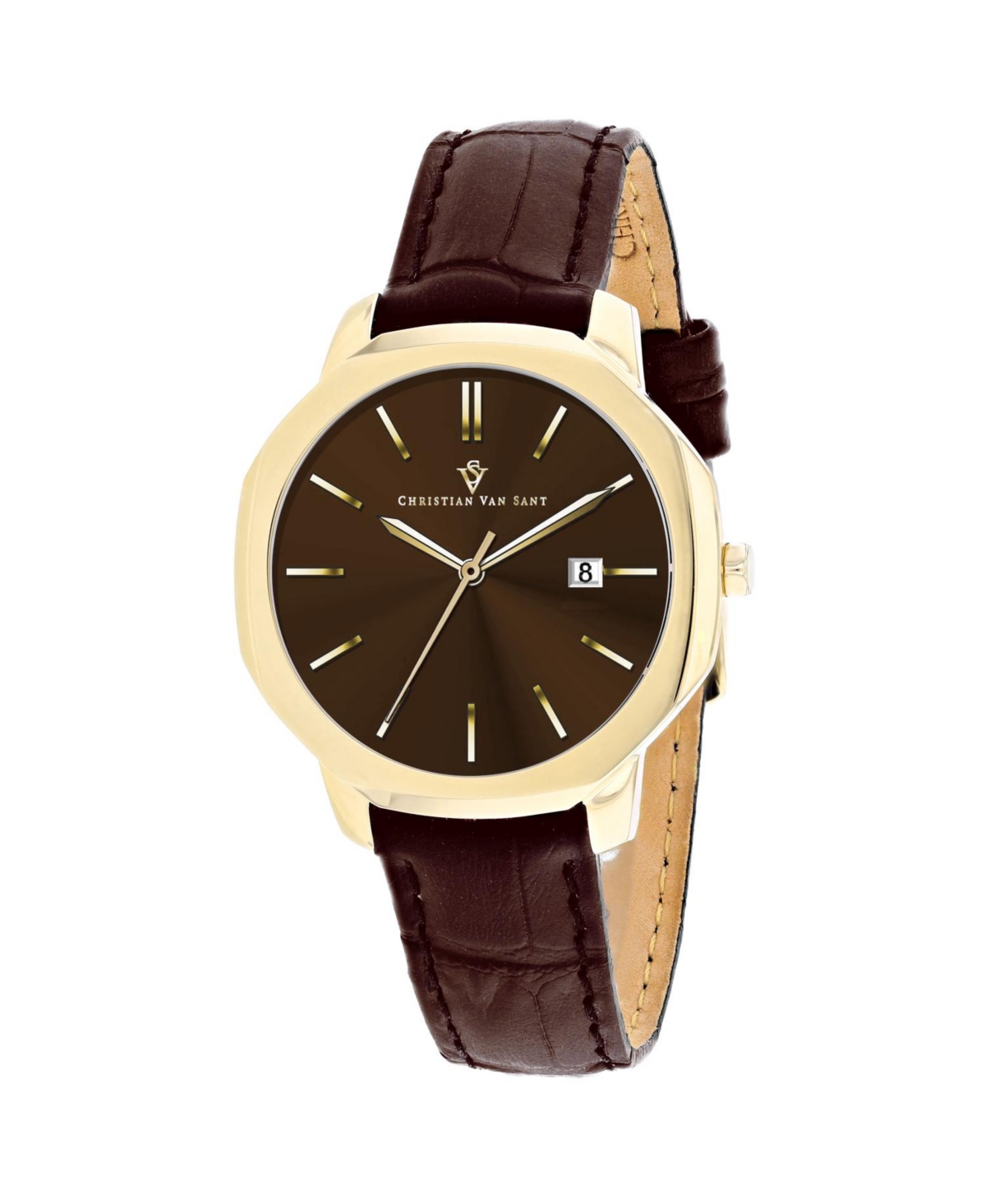 Click here for Christian Van Sant Womens Octave Slim Brown Dial W... prices