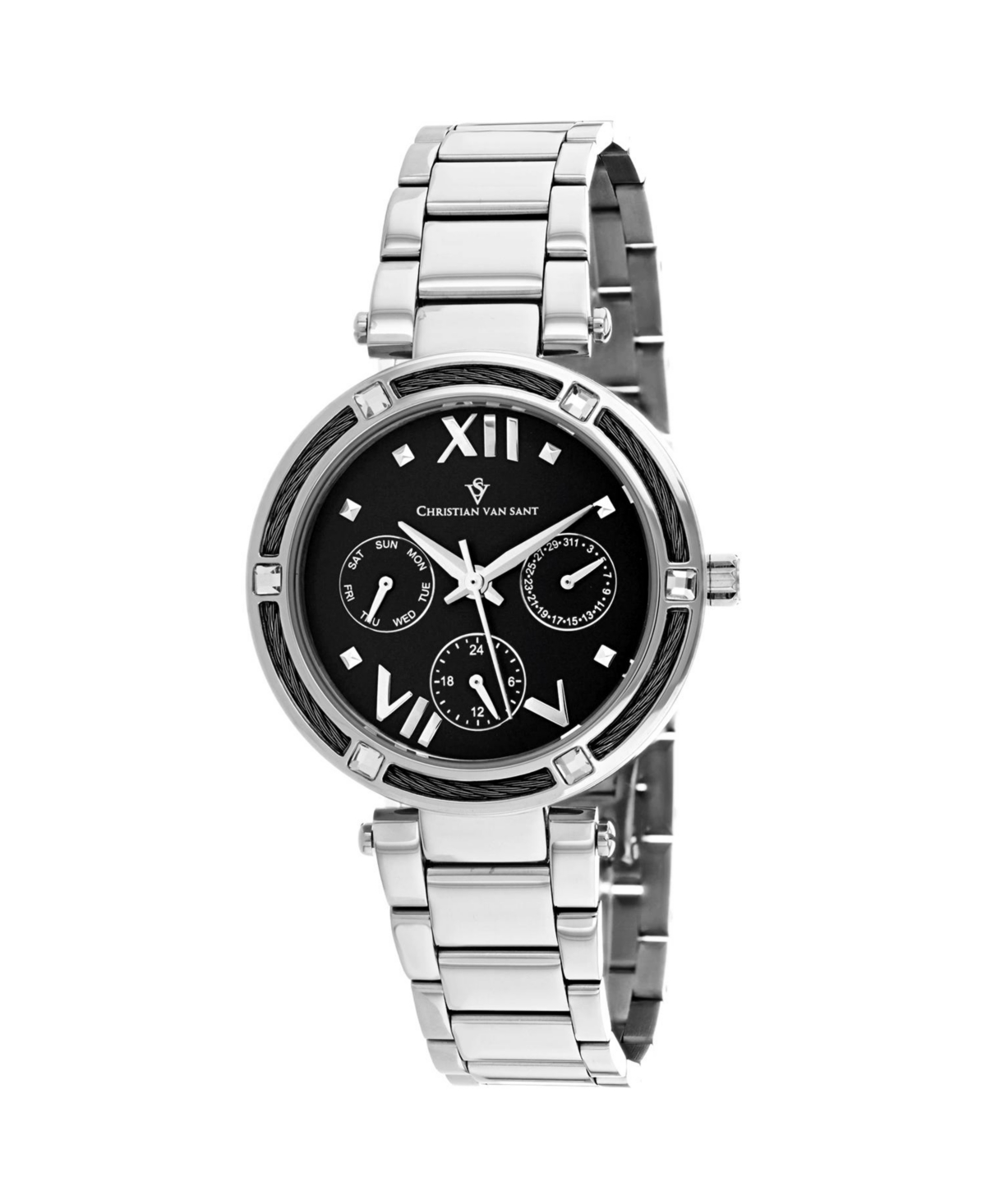 Click here for Christian Van Sant Womens Sienna Black Dial Watch... prices