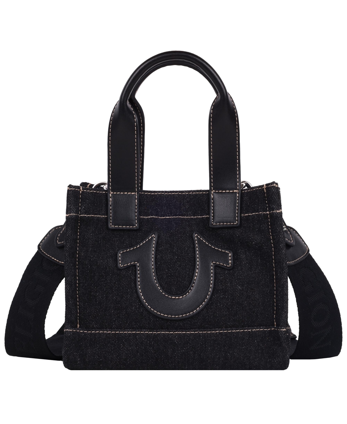 Click here for True Religion Mini Denim Tote - Black prices