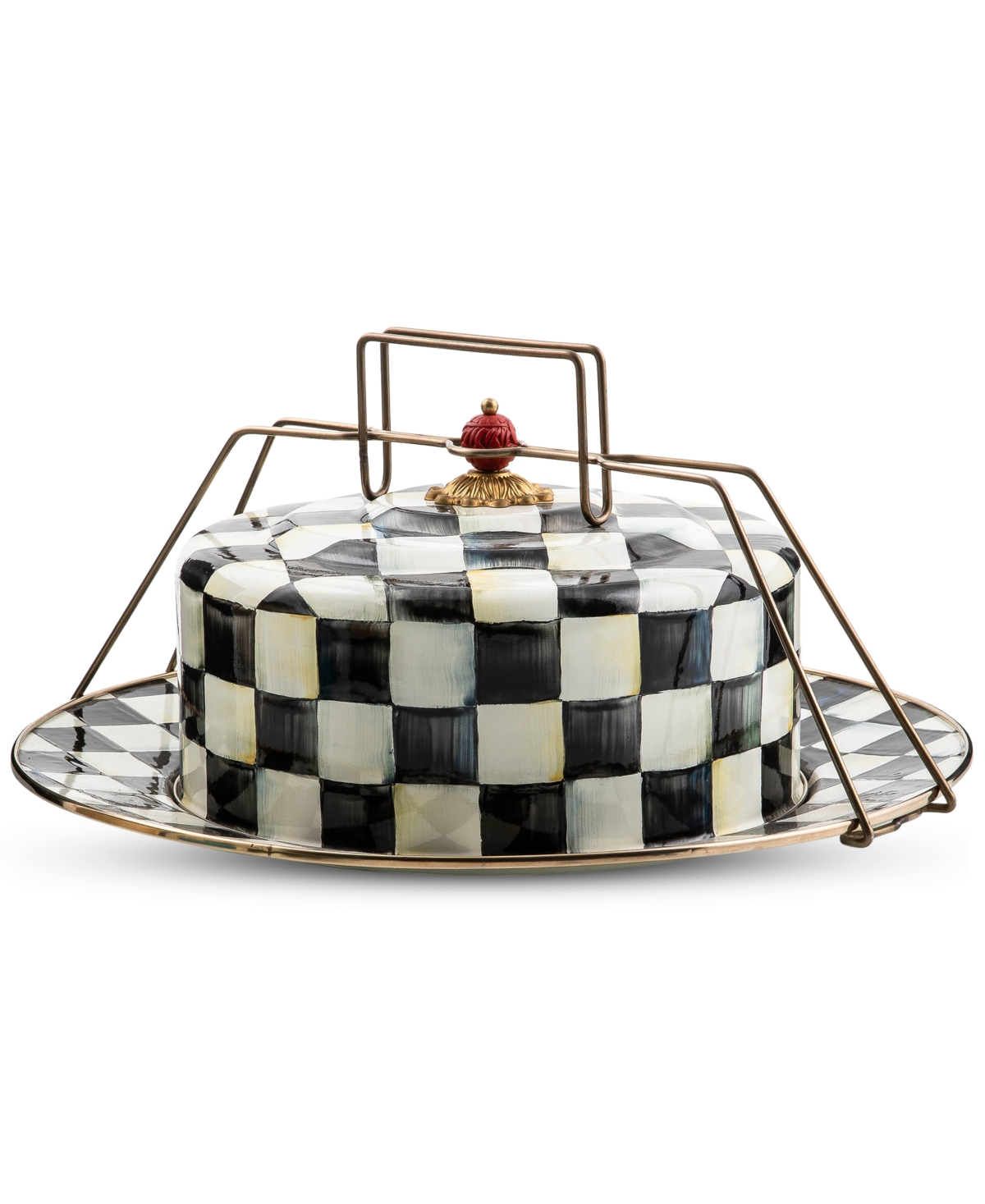 Click here for Mackenzie-Childs Courtly Check Cake Carrier prices
