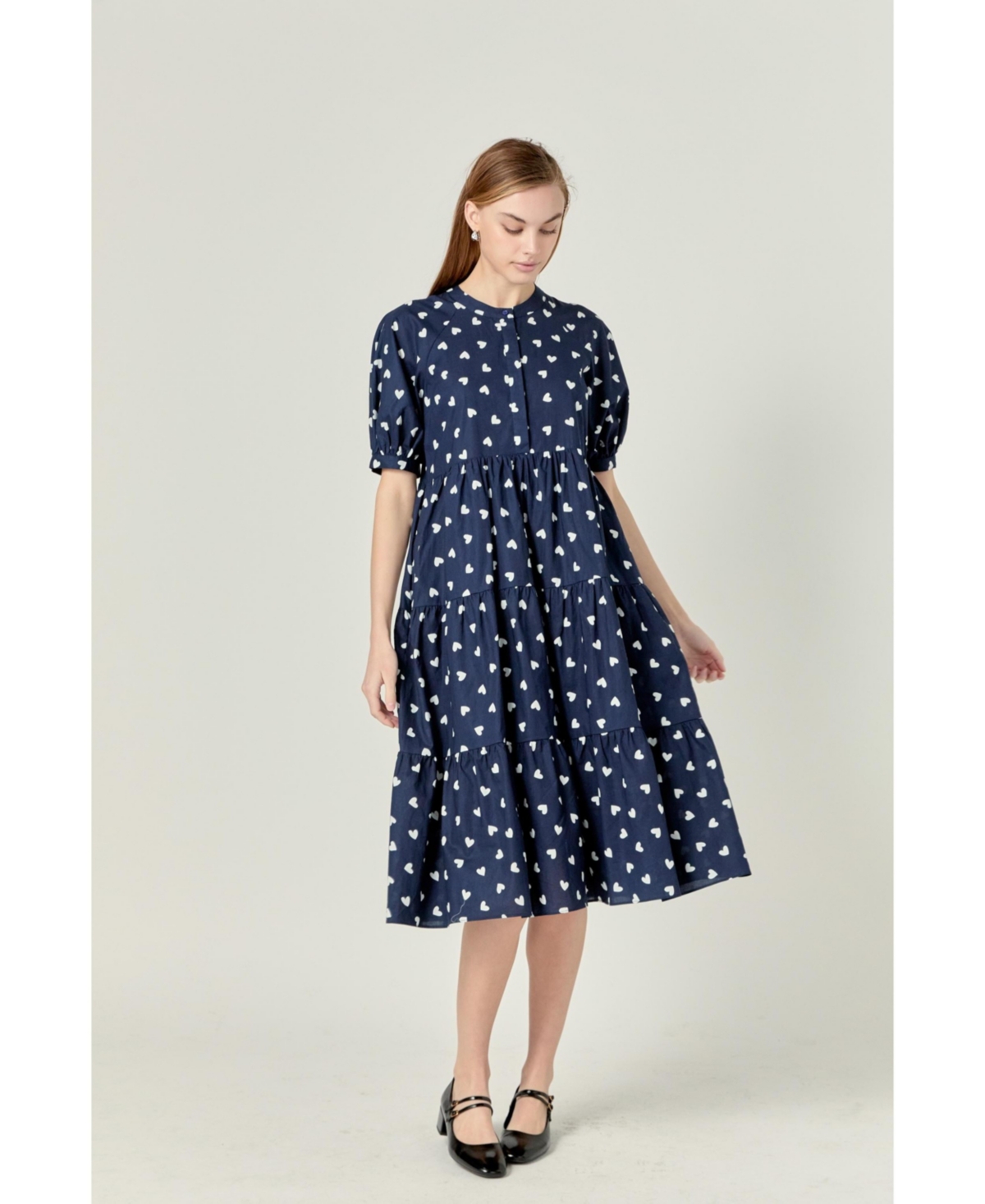 Click here for English Factory Womens Heart Printed Midi Dress -... prices