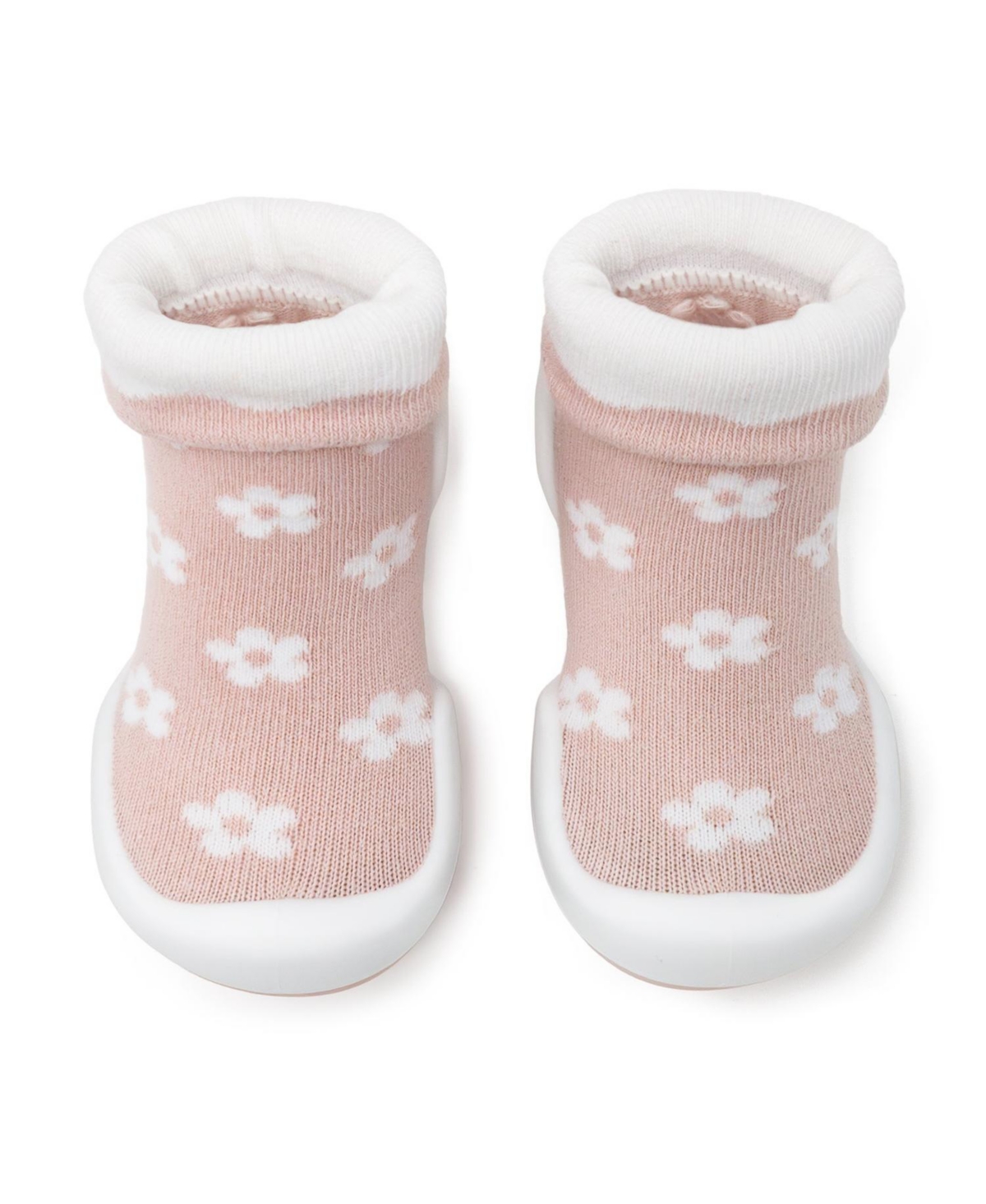 Click here for Komuello Baby Girls First Walk Sock Shoes Daisies... prices