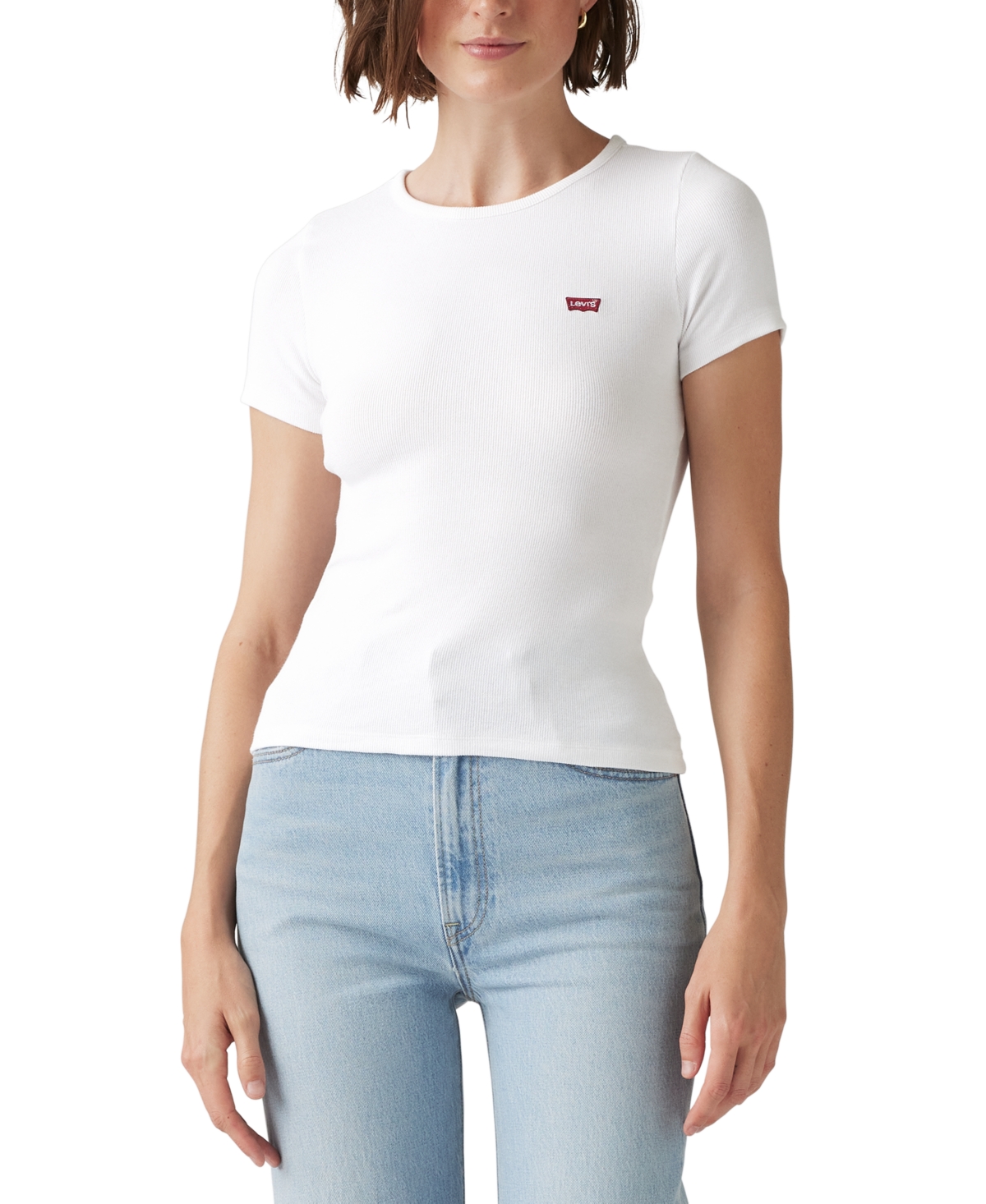 Click here for Levis Womens Hayes Slim-Fit Short-Sleeve Crewneck... prices