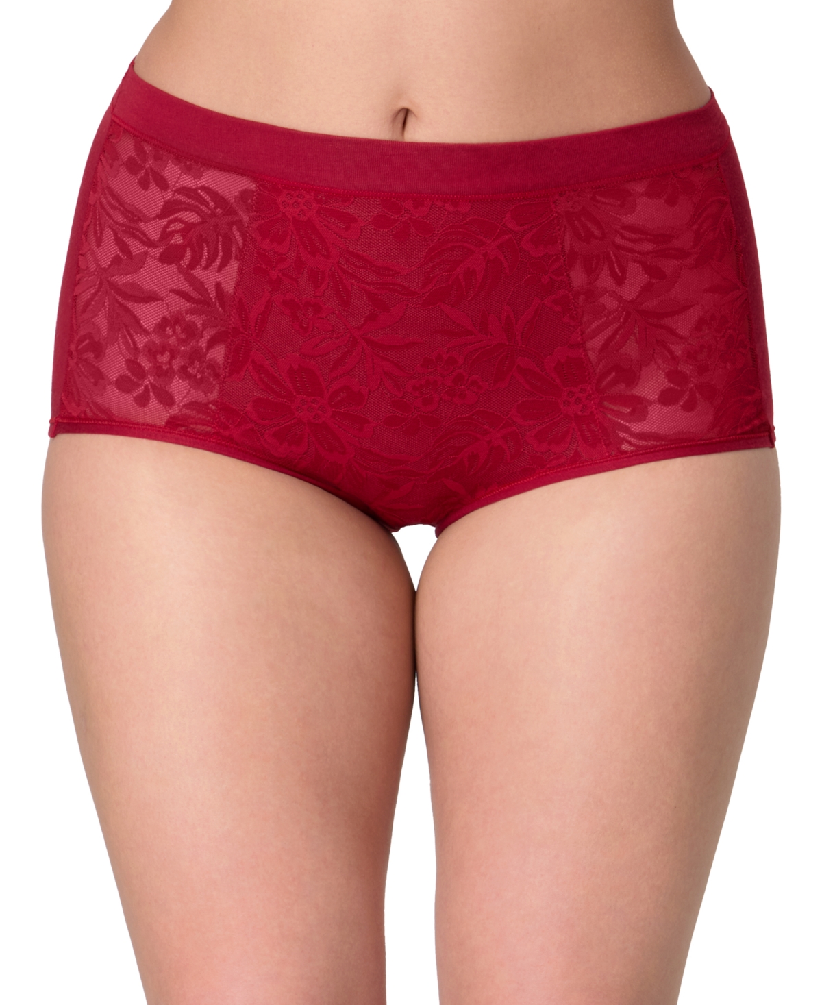 Click here for Bali Womens Breathe Lace High-Rise Brief Underwear... prices
