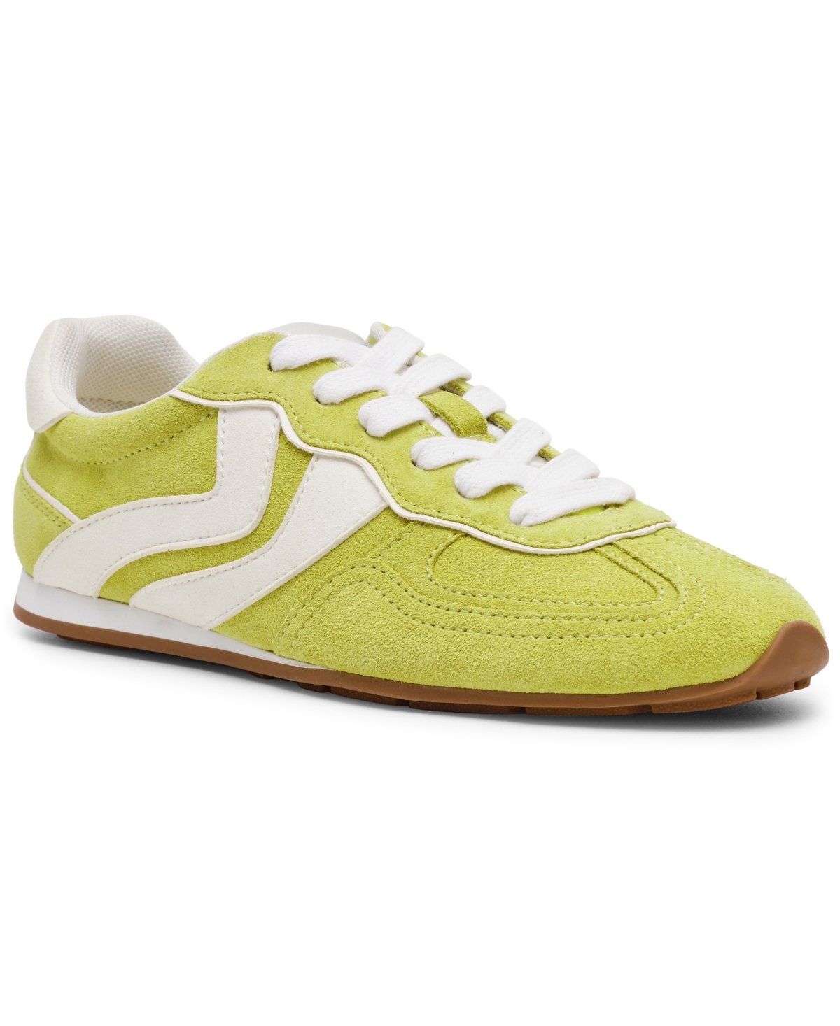 Click here for Steve Madden Womens Abbi Lace-Up Sneakers - Yellow... prices