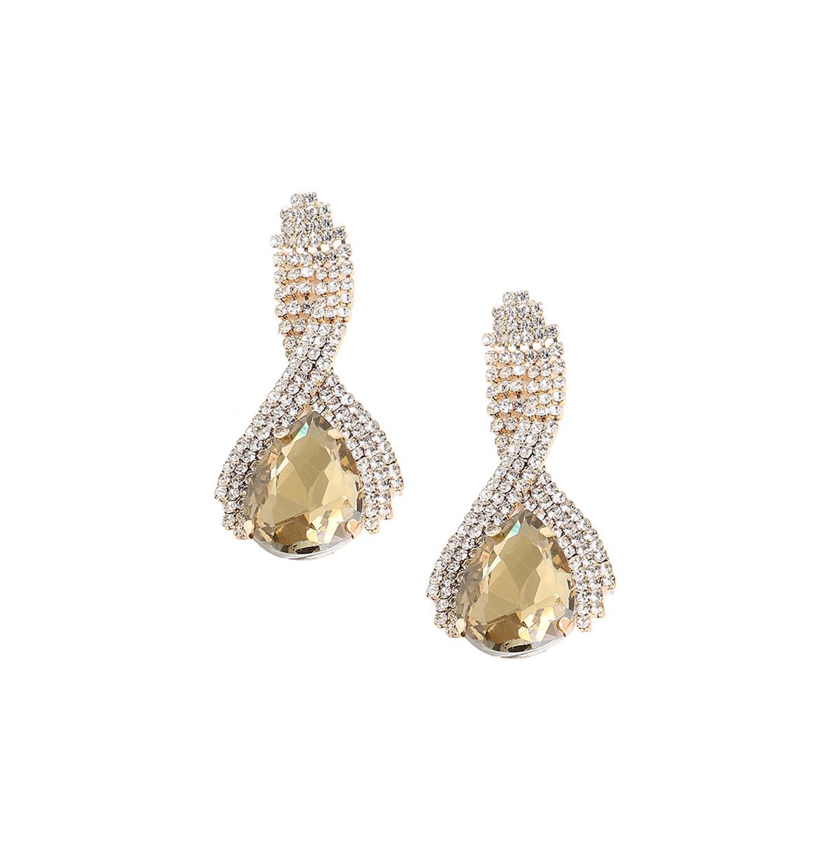Click here for Sohi Womens Bling Drop Earrings - Silver prices