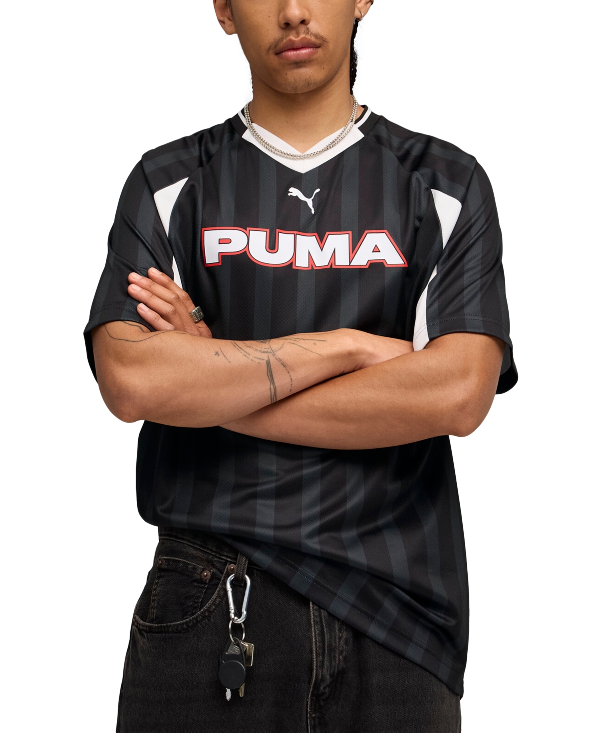 Click here for Puma Mens Sport Soccer Jersey - Puma Black prices