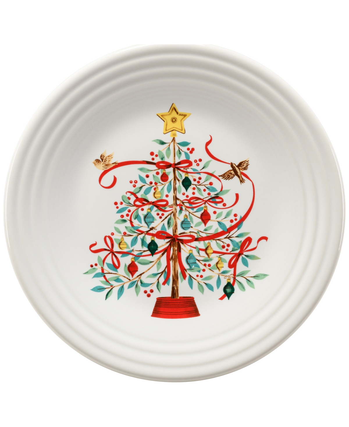 Click here for Fiesta Holly Berry Christmas Tree Classic Rim 9 Lu... prices