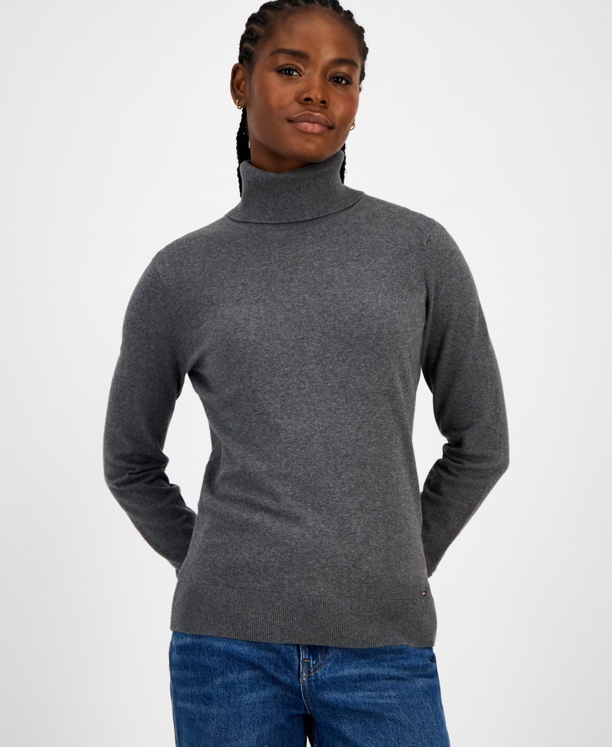 Click here for Tommy Hilfiger Womens Cotton Turtleneck Sweater -... prices