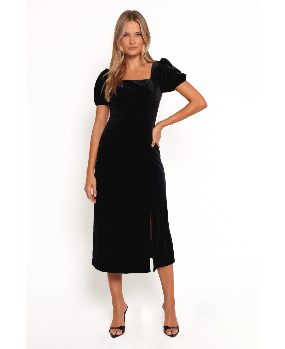 Click here for Petal and Pup Quinnie Midi Dress - Black prices
