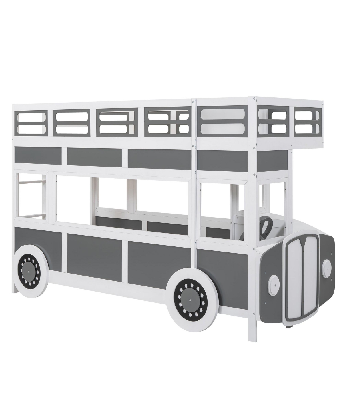 Click here for Boyel Living Twin over Twin Bus-shaped Bunk Bed wi... prices