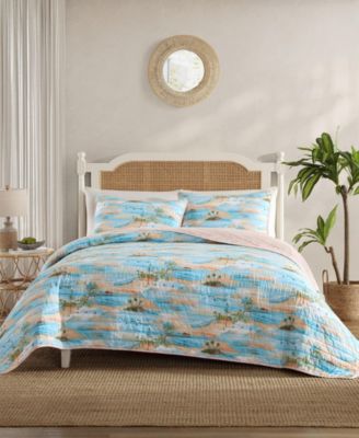 Click here for Tommy Bahama Bon Voyage Cotton Reversible Quilt Se... prices
