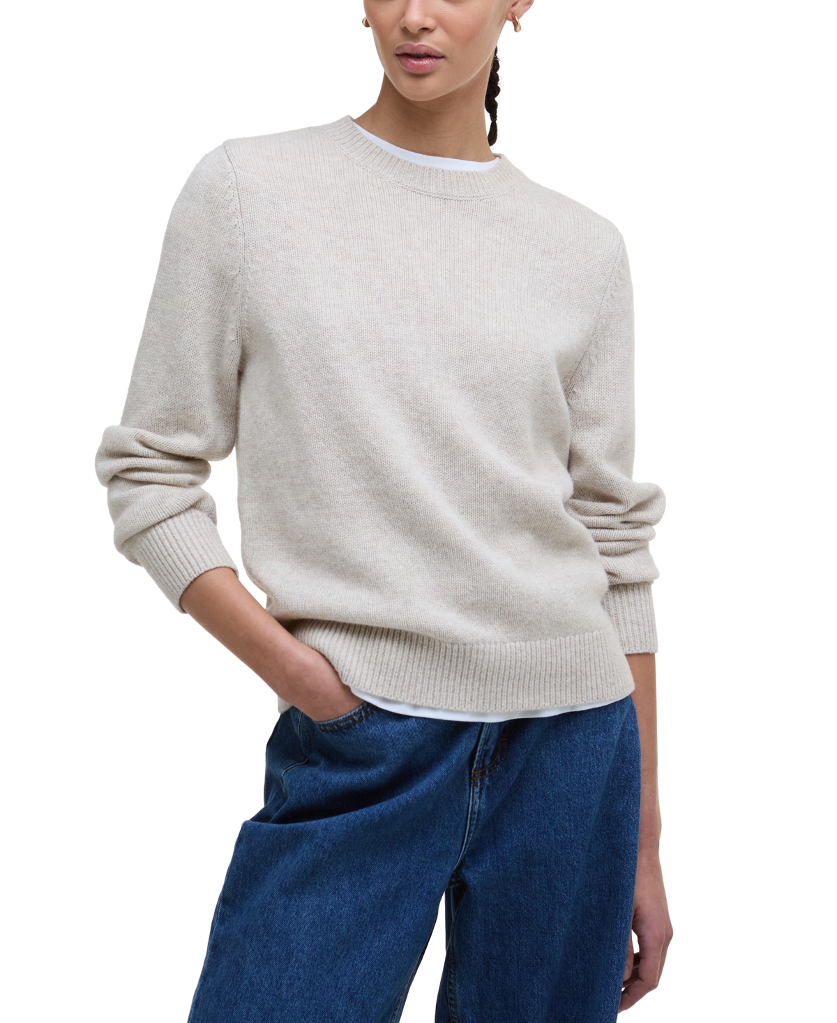 Click here for Barbour Womens Woodhouse Knit Pullover Sweater - B... prices