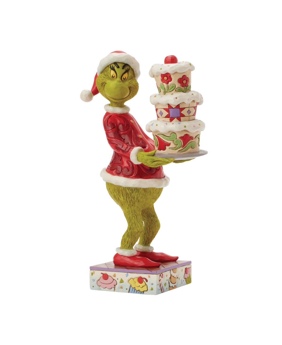 Click here for Jim Shore Grinch with Grinchy Cake - Multi prices