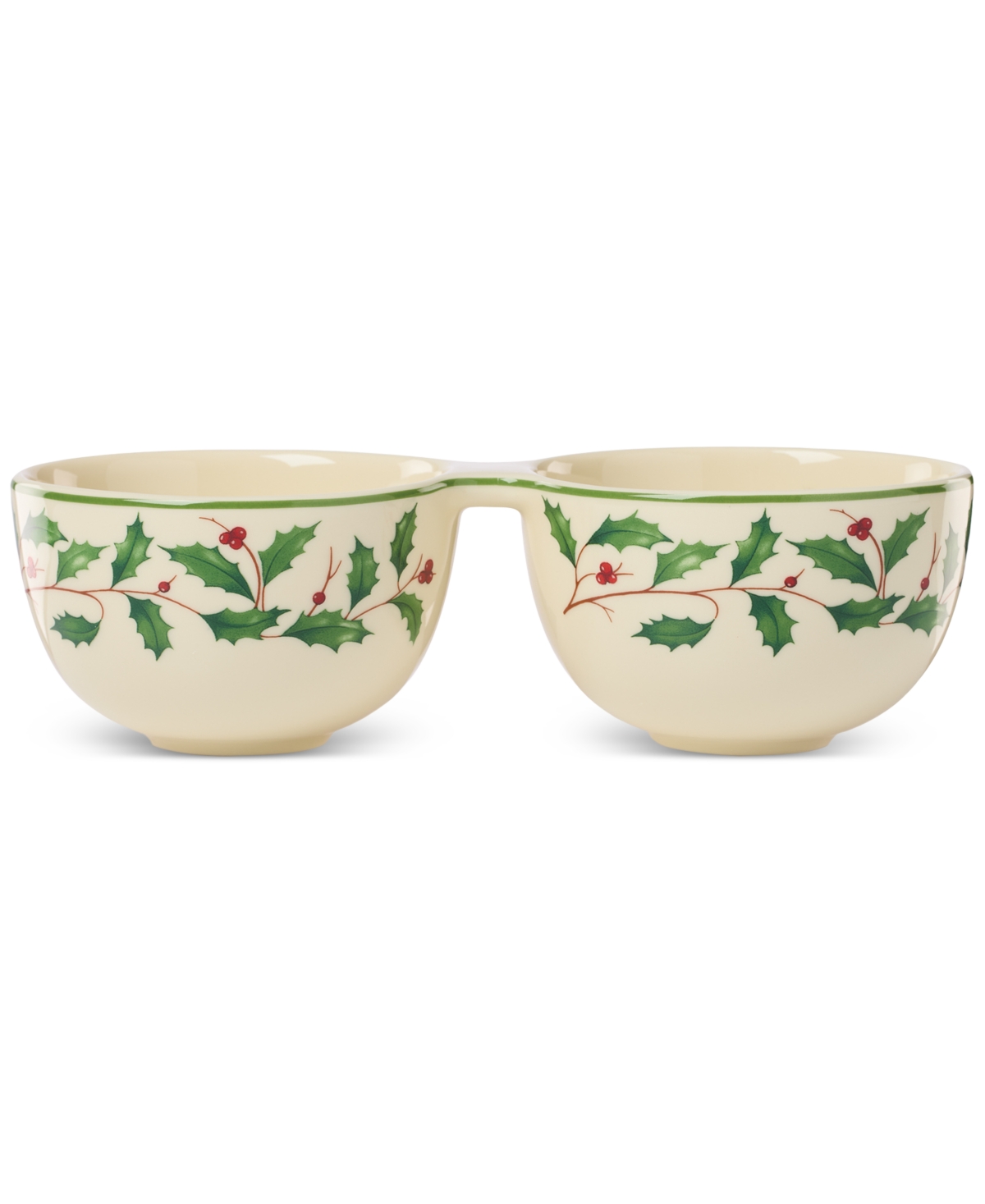 Click here for Lenox Holiday Double Bowl - Ivory prices