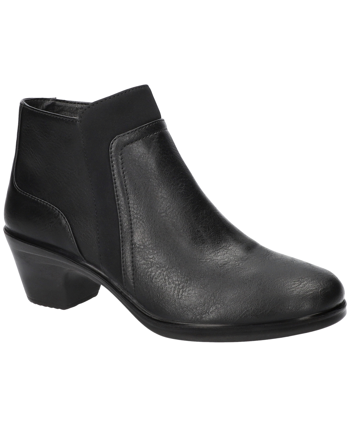 Click here for Easy Street Womens Langley Zipper Ankle Boots - Bl... prices