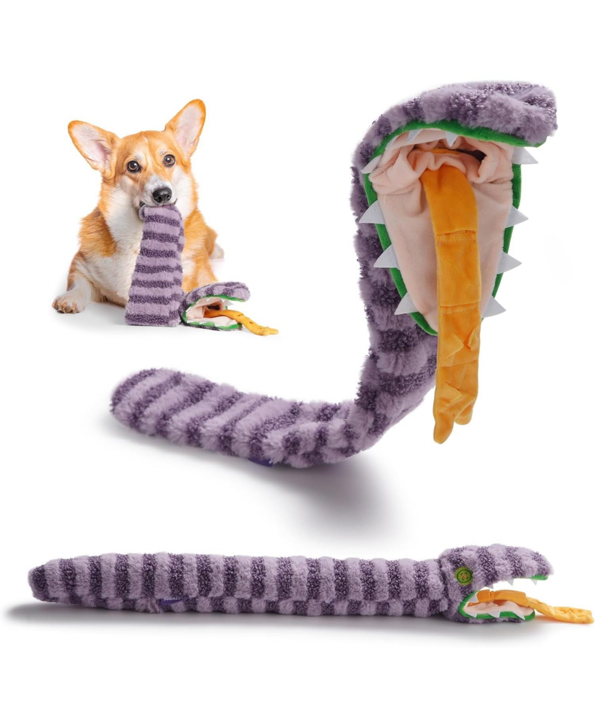 Click here for Nocciola Snacker Snake Snuffle Dog Toy  No Stuffin... prices