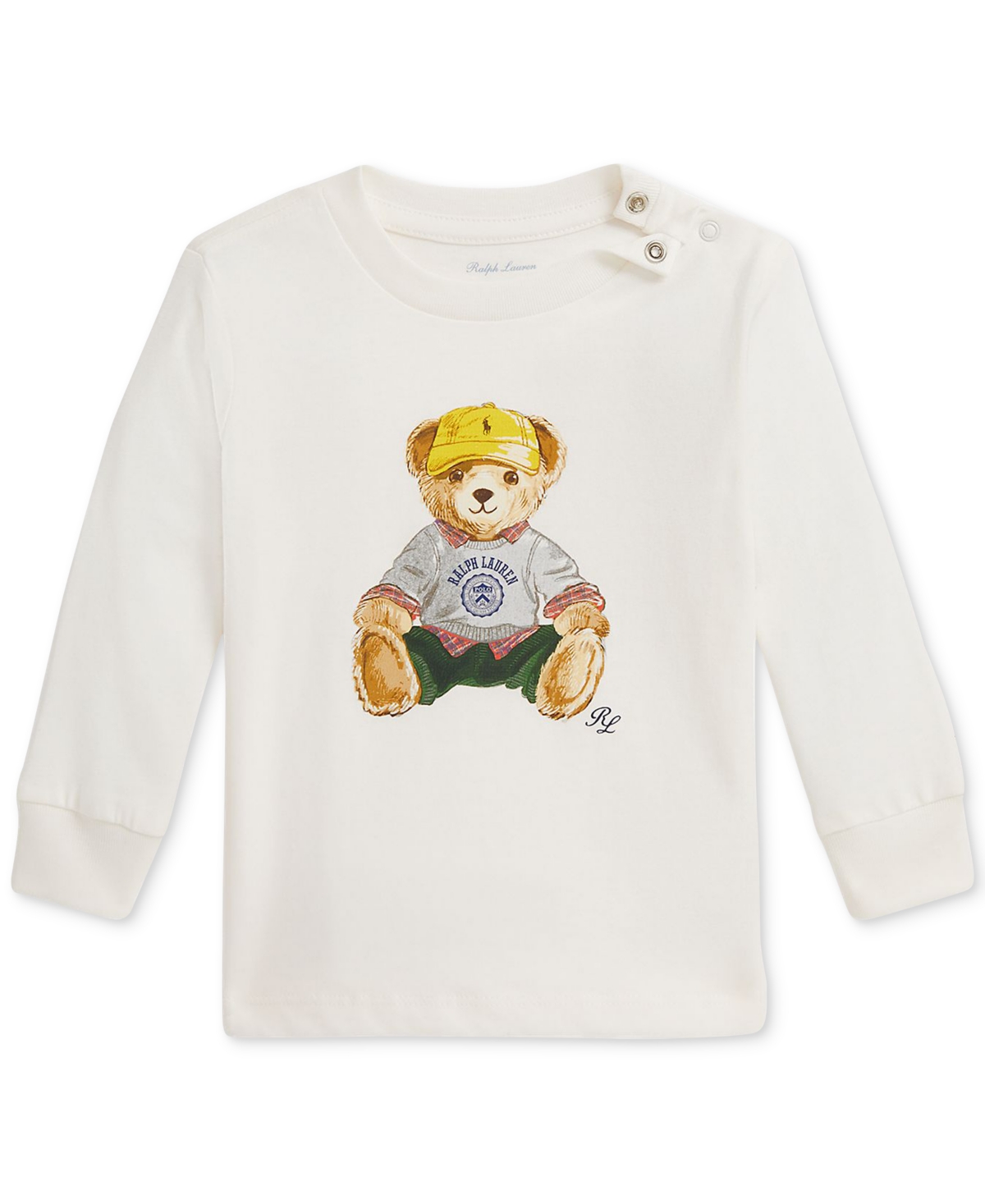 Click here for Polo Ralph Lauren Baby Boys Polo Bear Jersey Tee -... prices