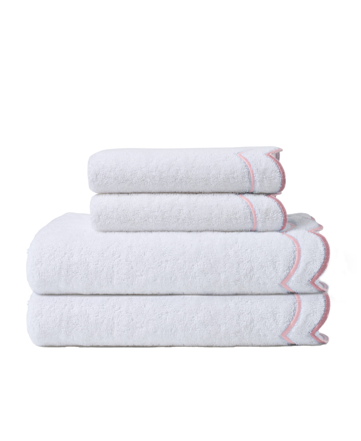 Click here for Peri Home Scallop 4-Pc. Cotton Towel Set - Blush prices