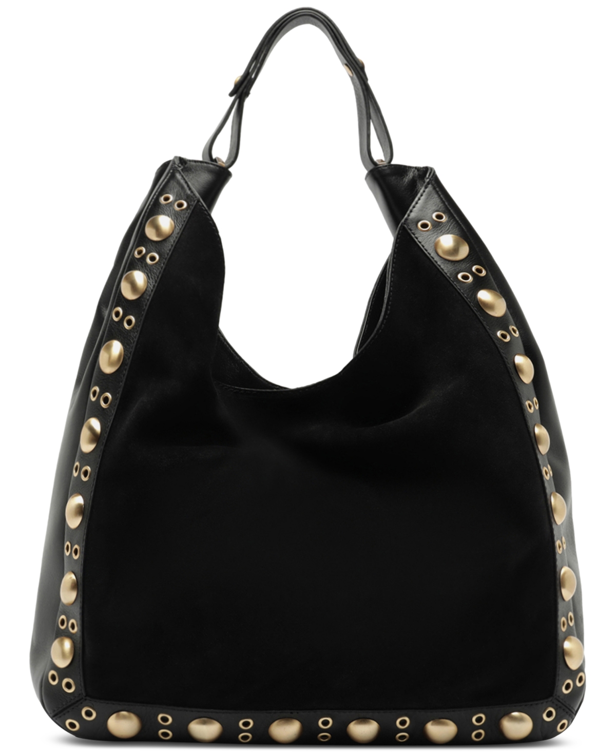 Click here for Arezzo Owen Large Suede Hobo - Black prices