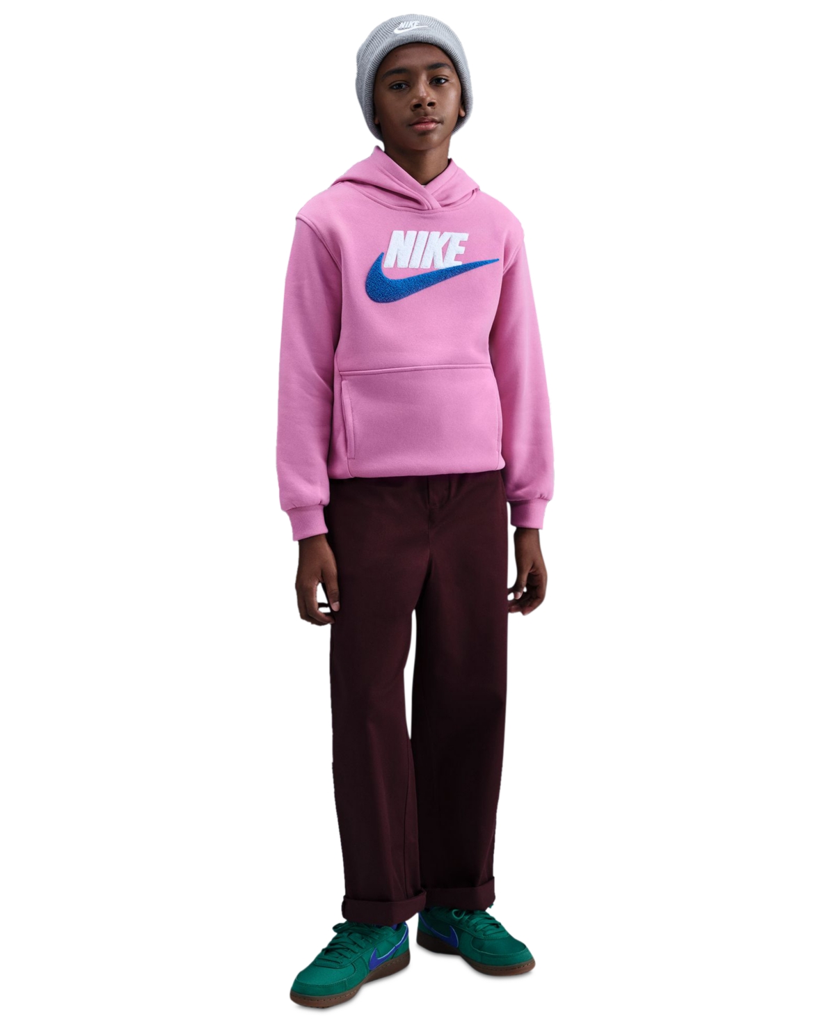 Nike Big Kids 8-20 Sportswear Club Fleece Hoodie - Magic Flamingo