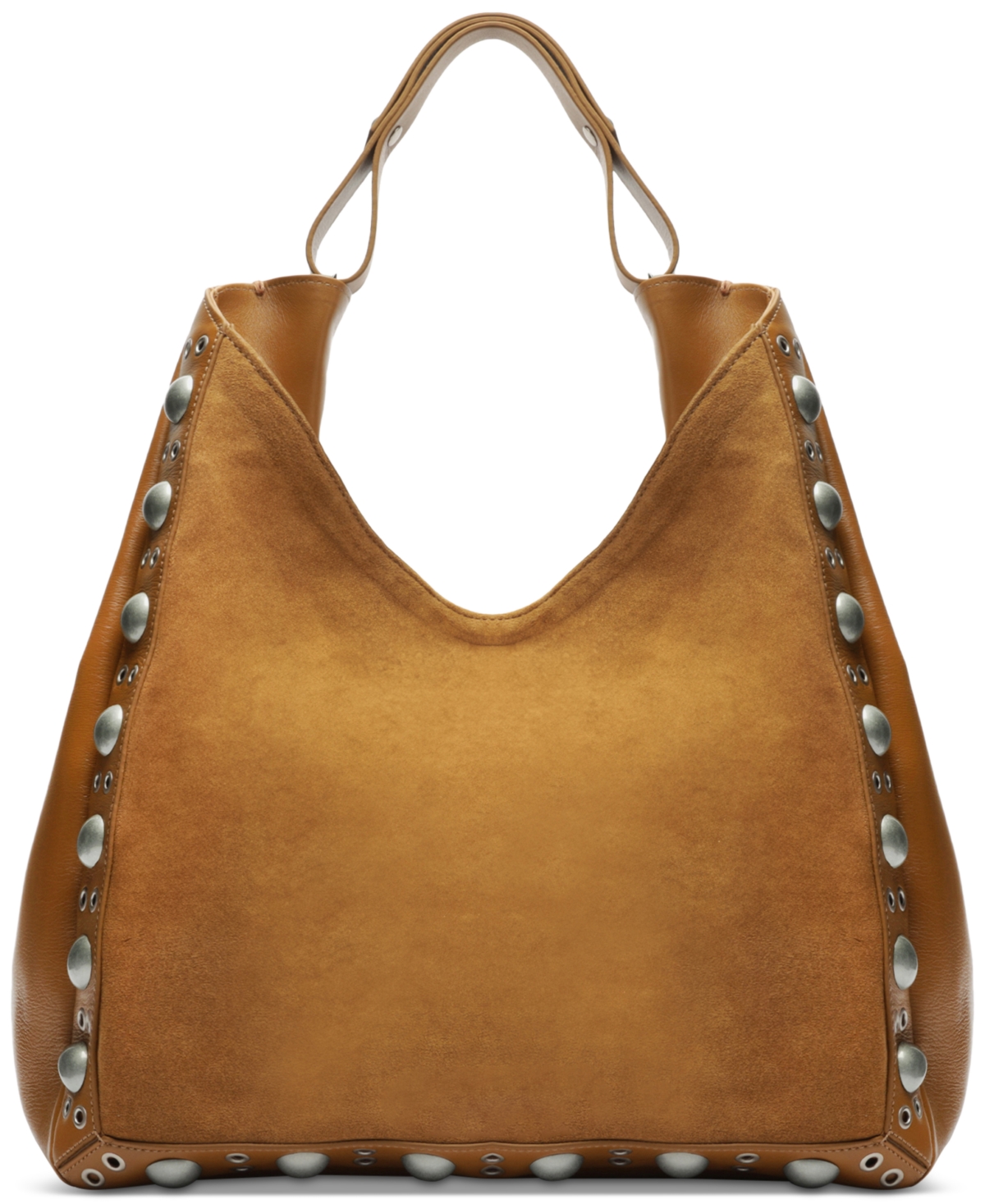 Click here for Arezzo Owen Large Suede Hobo - Warm Caramel prices