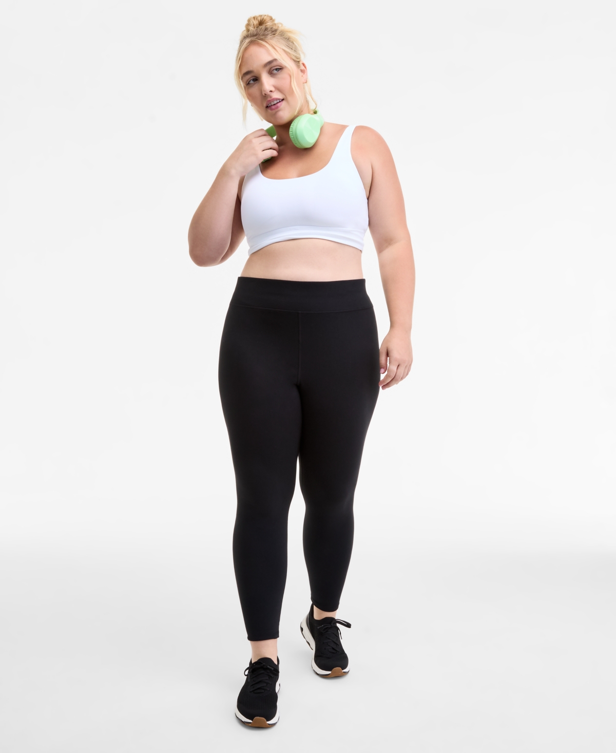 Click here for Id Ideology Plus Size Soft Flex High-Rise Leggings... prices