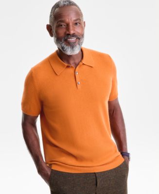 Club Room Men's Regular-Fit 100% Cashmere Sweater Polo Shirt, Macy's ...