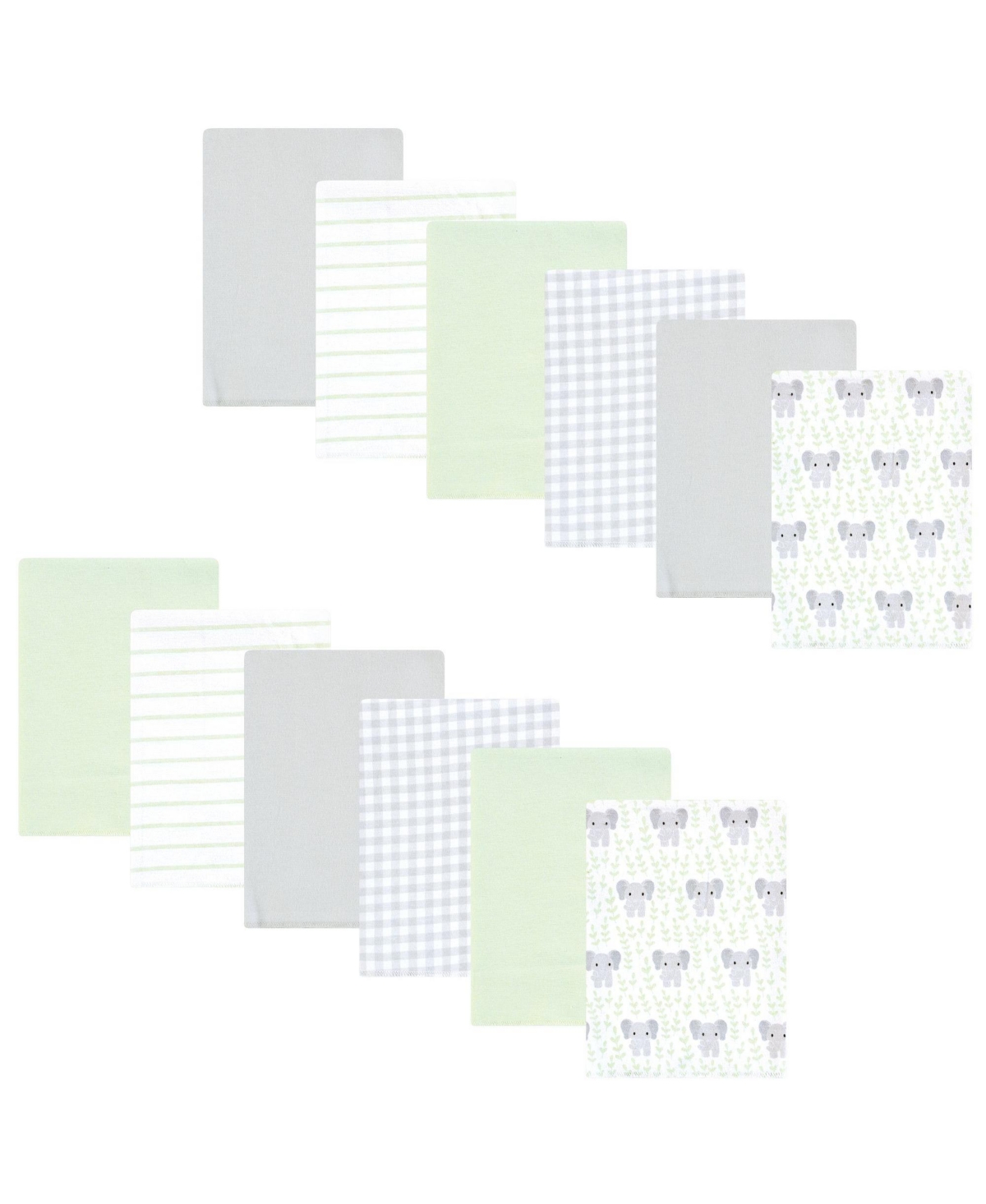 Click here for Hudson Baby Unisex 12-Count Flannel Burp Cloths (C... prices