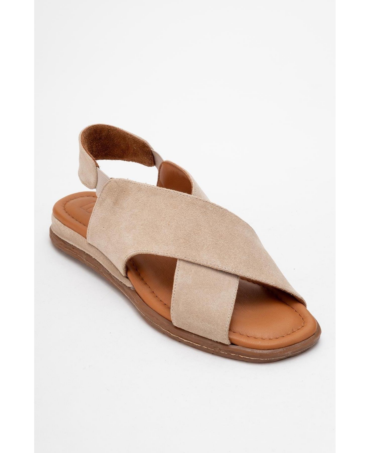 Click here for Broods Elastic Leather Slip On Sandals (Women) - B... prices
