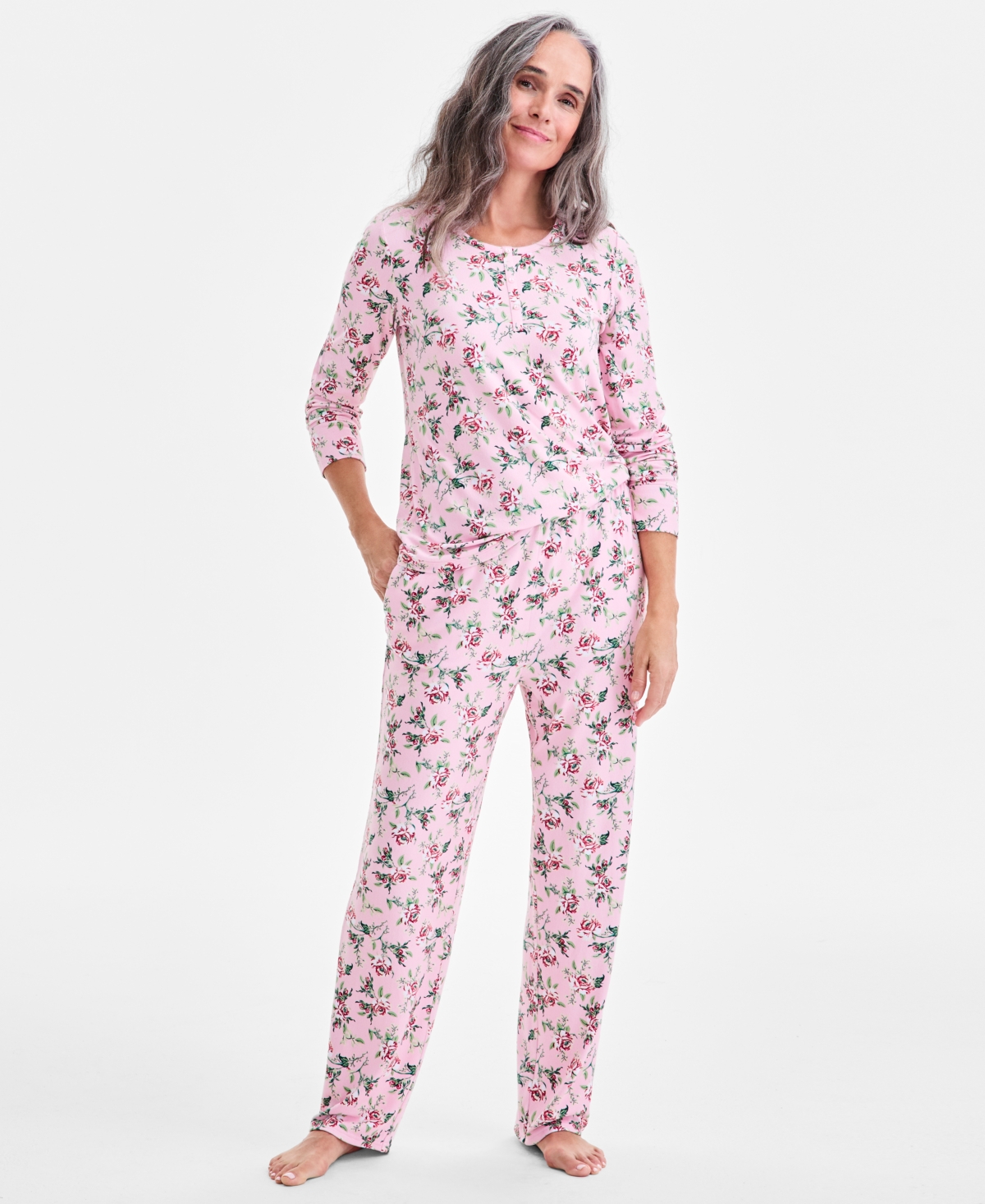 Click here for Charter Club Womens 2-Pc. Printed Long-Sleeve Pack... prices