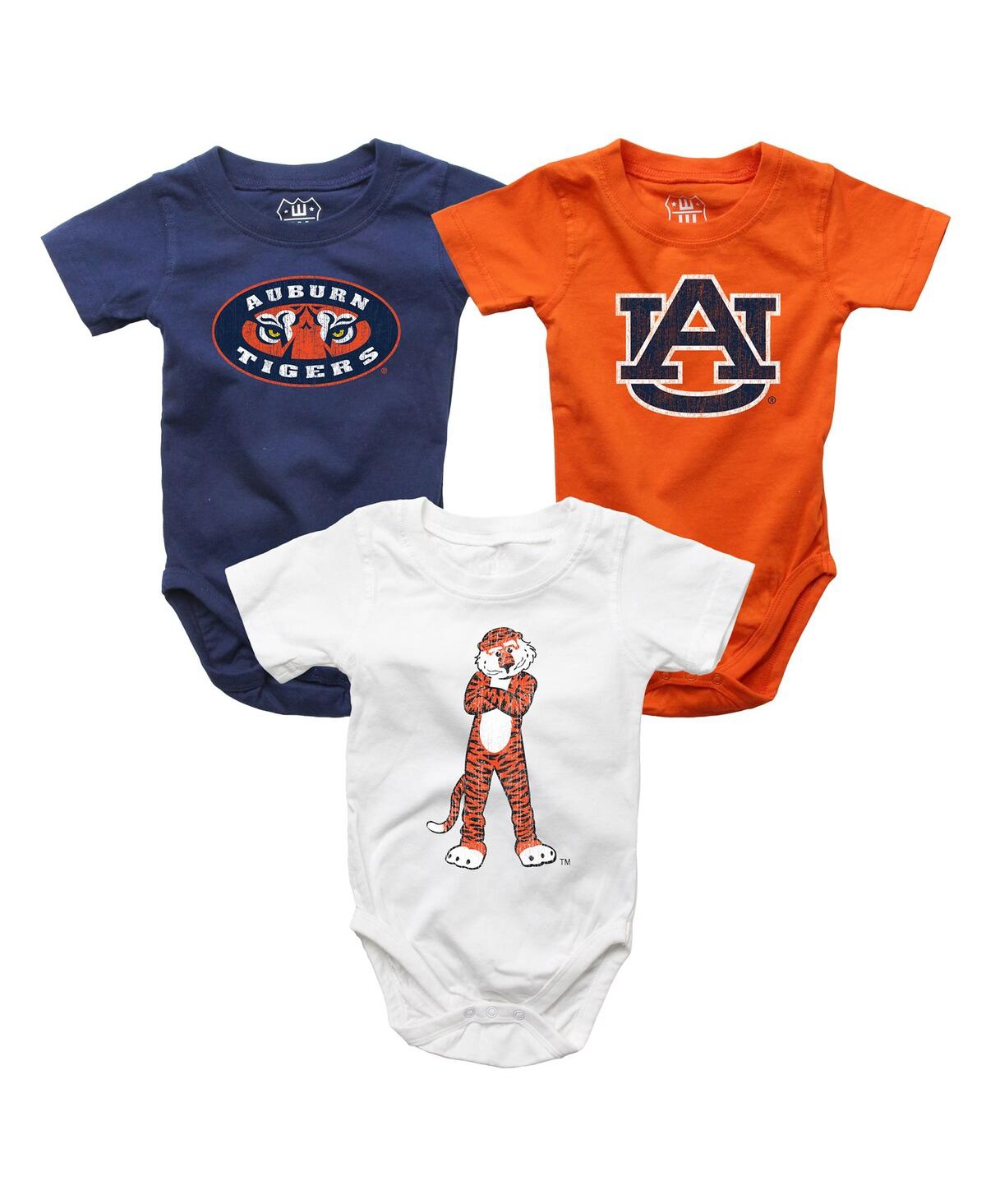 Click here for Wes & Willy Baby Boys and Girls 3-Pack Orange/Whit... prices