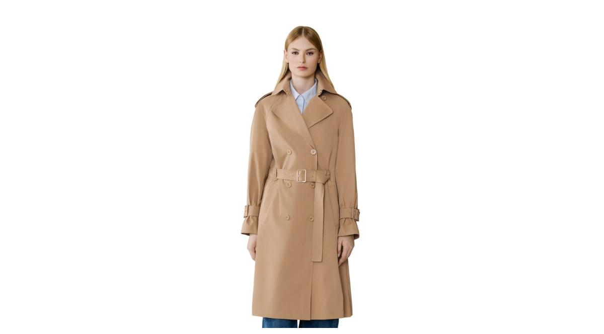 Click here for Soia & Kyo Womens Becky-l Long Trench Coat - Teak prices