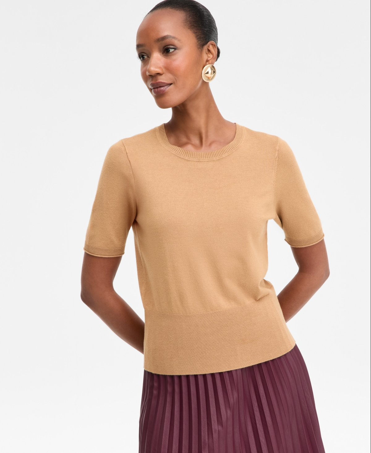 Click here for I.n.c. International Concepts Womens Elbow-Sleeve... prices