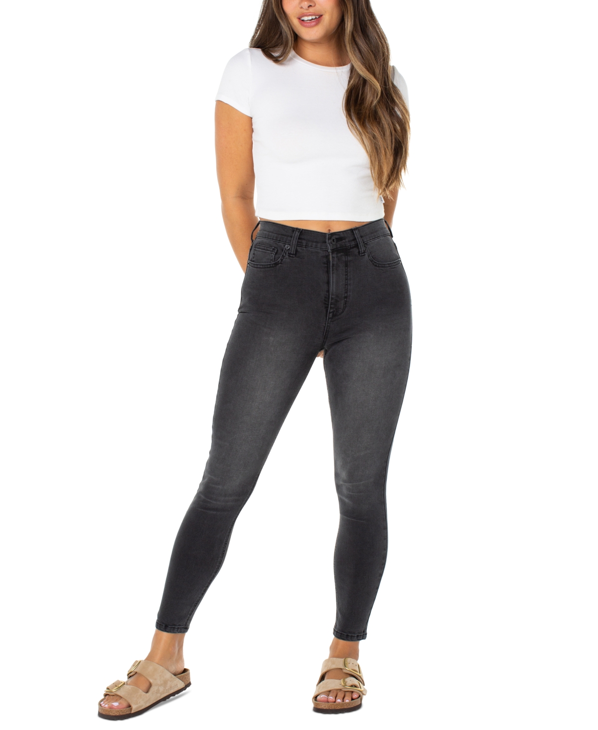 Click here for Celebrity Pink High Rise Skinny Ankle Jeans - Sept... prices