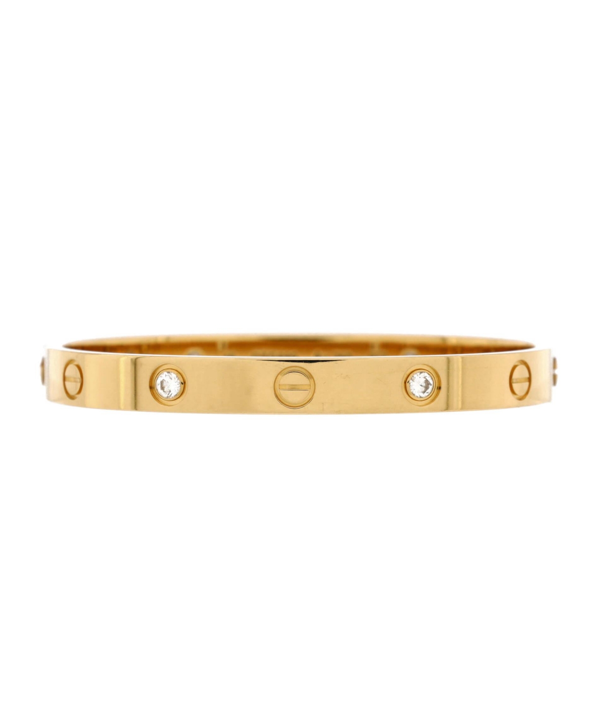 Click here for Pre-Owned Cartier Love 4 Diamond Bracelet - 18k ye... prices