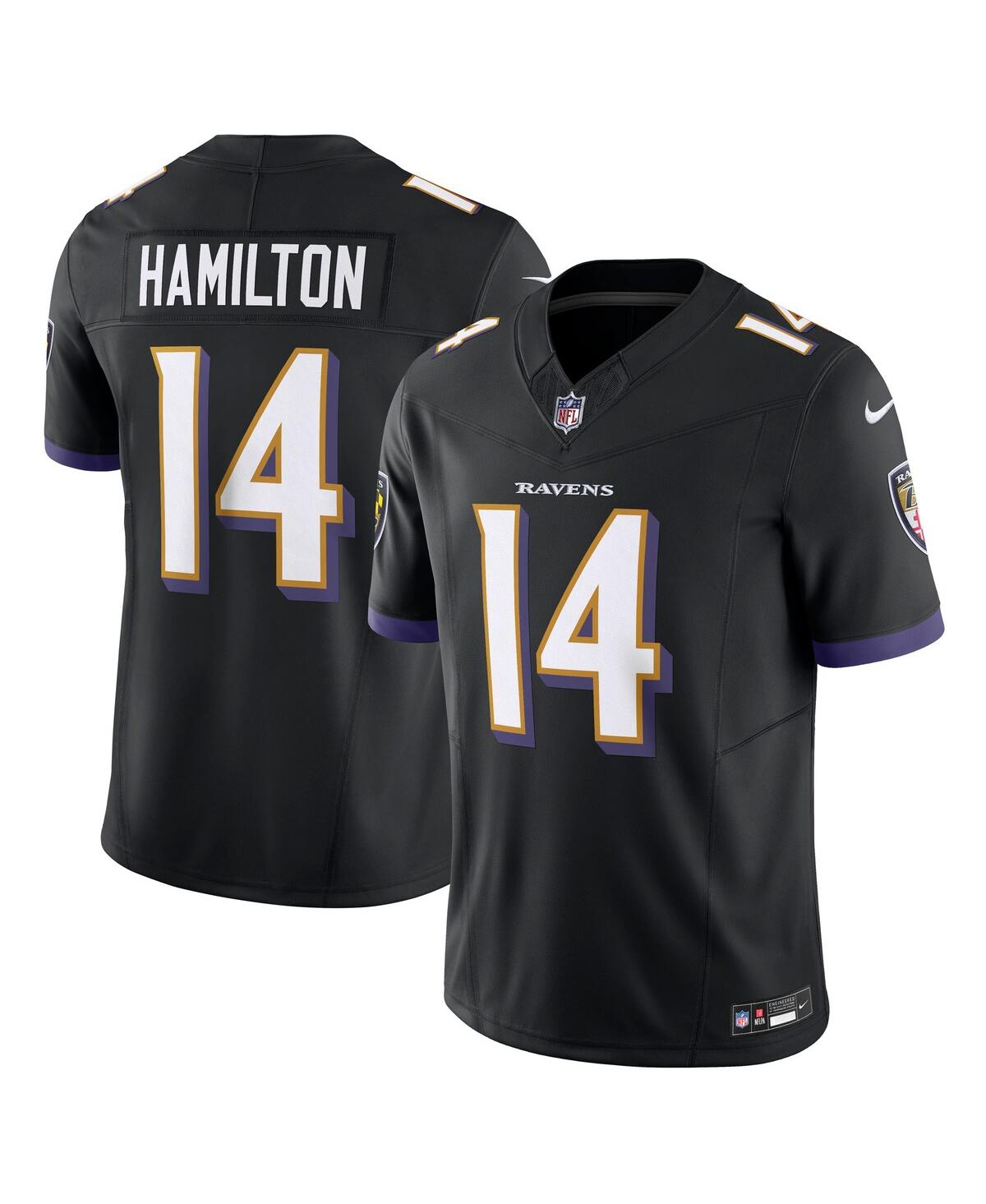 Click here for Nike Mens Kyle Hamilton Black Baltimore Ravens Alt... prices