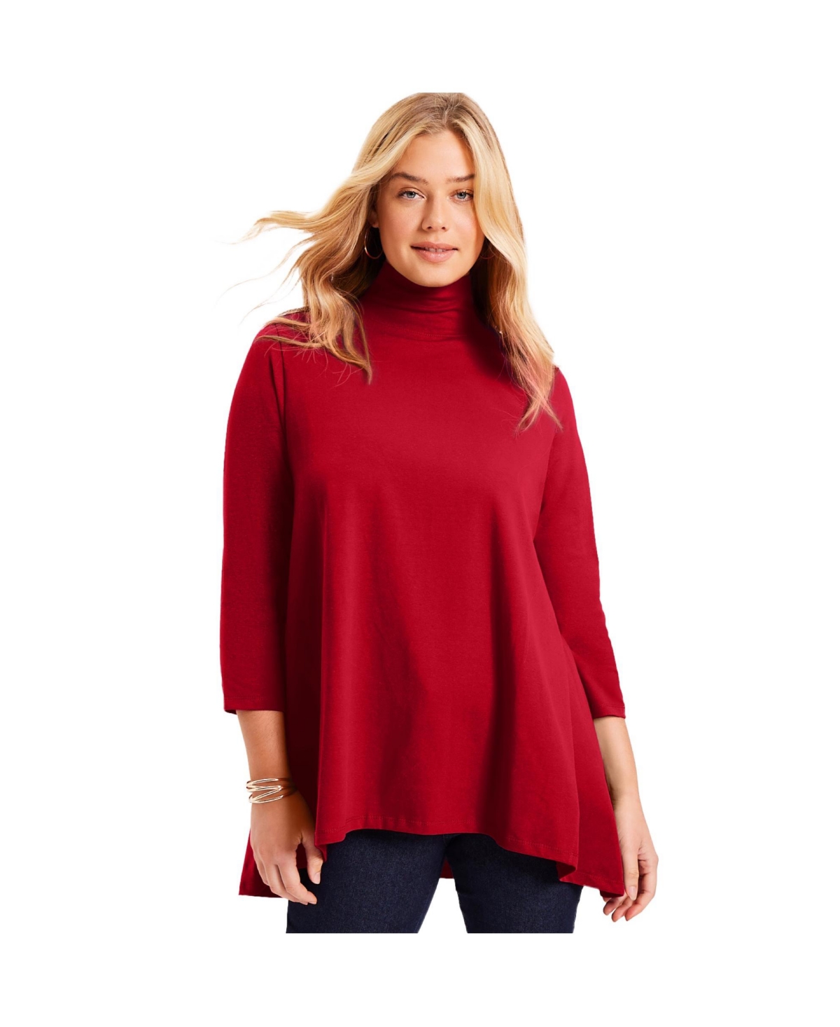 Click here for June + Vie Womens June + Vie One+Only Mock-Neck Tu... prices