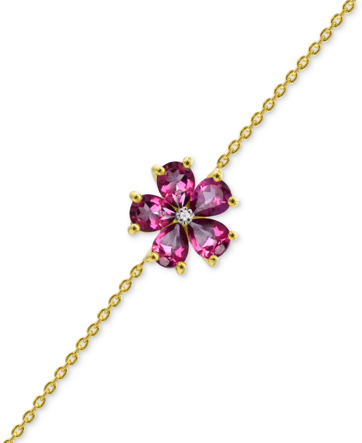 Click here for Multi Gemstone with Diamond Accent Flower Statemen... prices