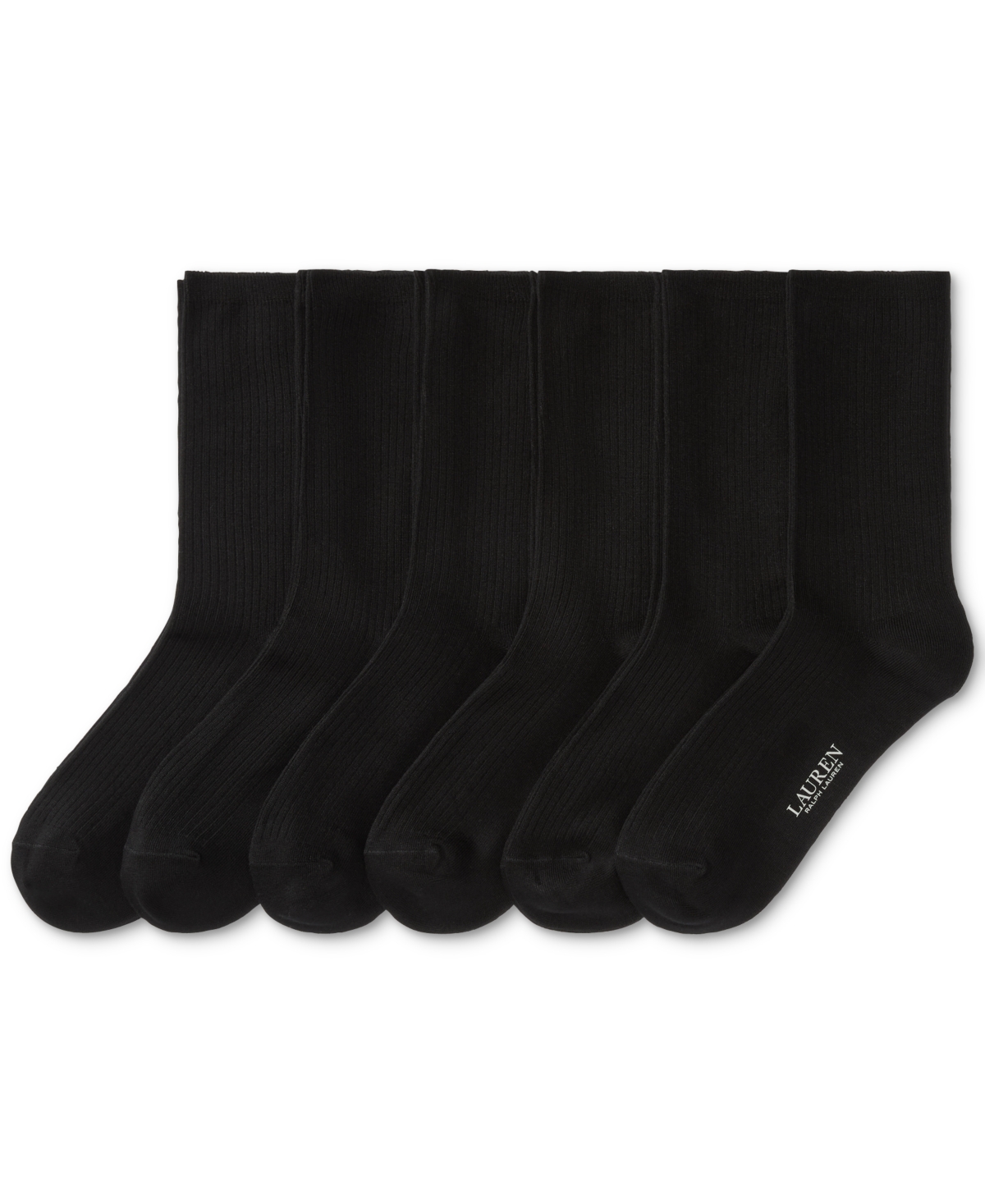 Click here for Lauren Ralph Lauren Womens 6-Pk. Rib Trouser Socks... prices