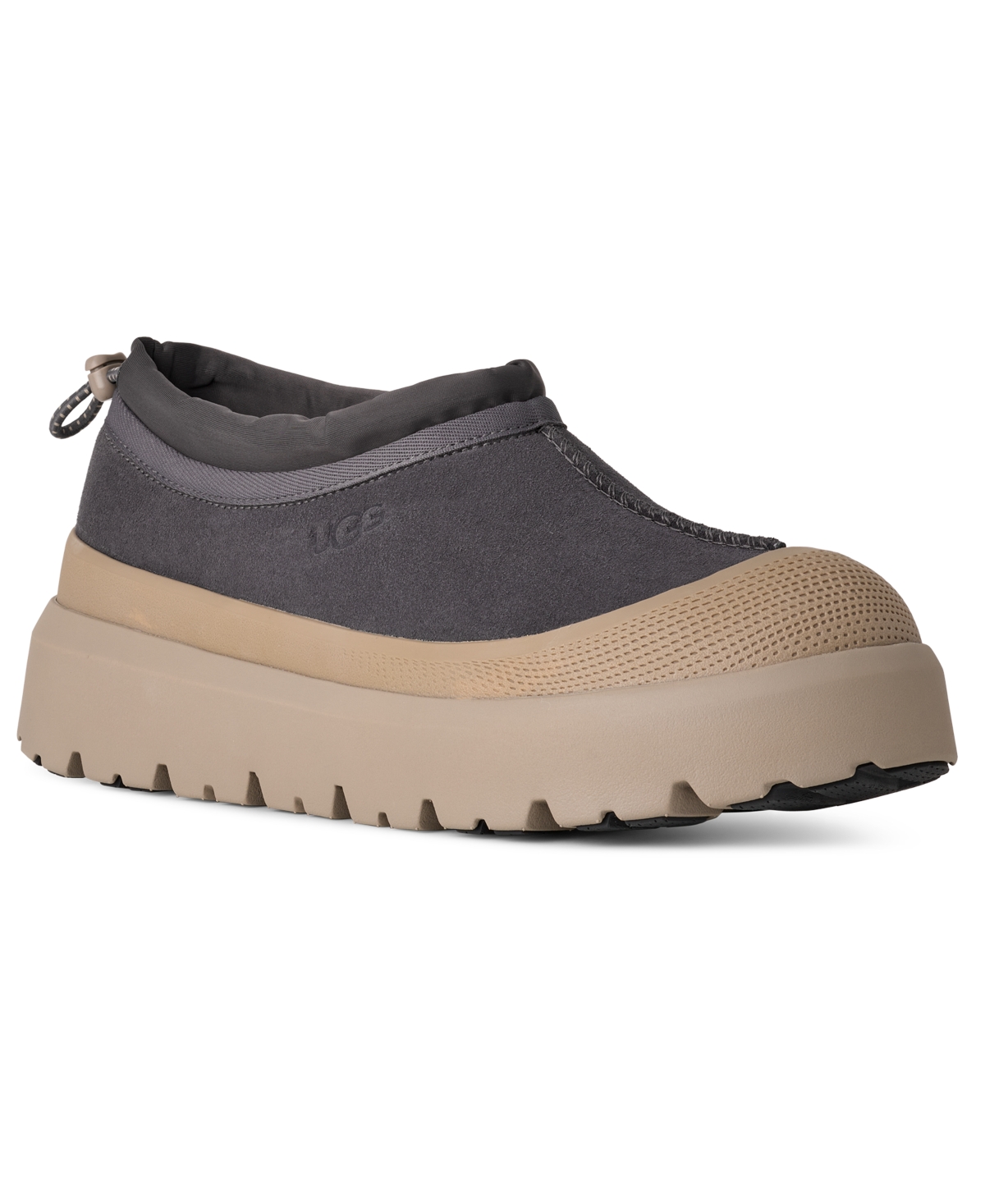 Ugg Mens Tasman Weather Hybrid Slip-On Clogs - Obsidian/Cobble Grey