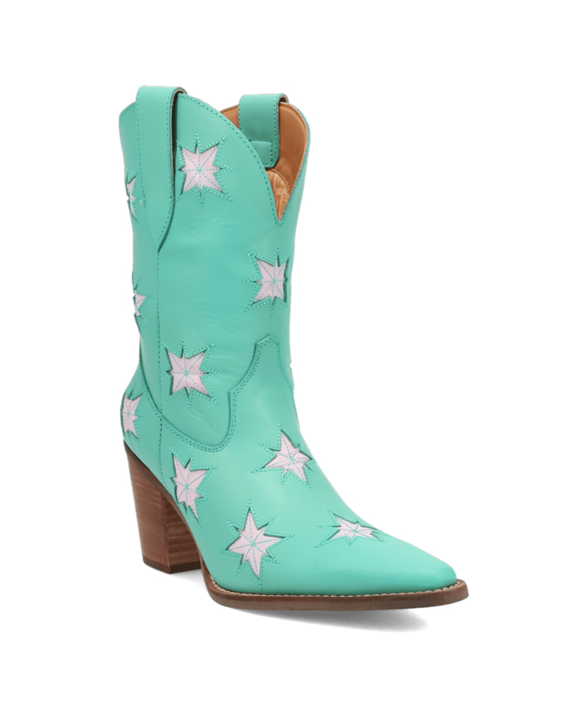 Click here for Dingo Womens Starburst Leather Boot - Green prices