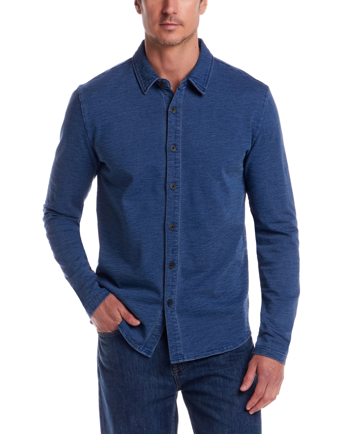 Click here for Weatherproof Vintage Mens Long Sleeve Indigo Butto... prices
