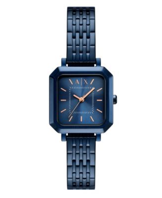 A|X Armani Exchange Women's Quartz Three-Hand Blue Stainless Steel ...