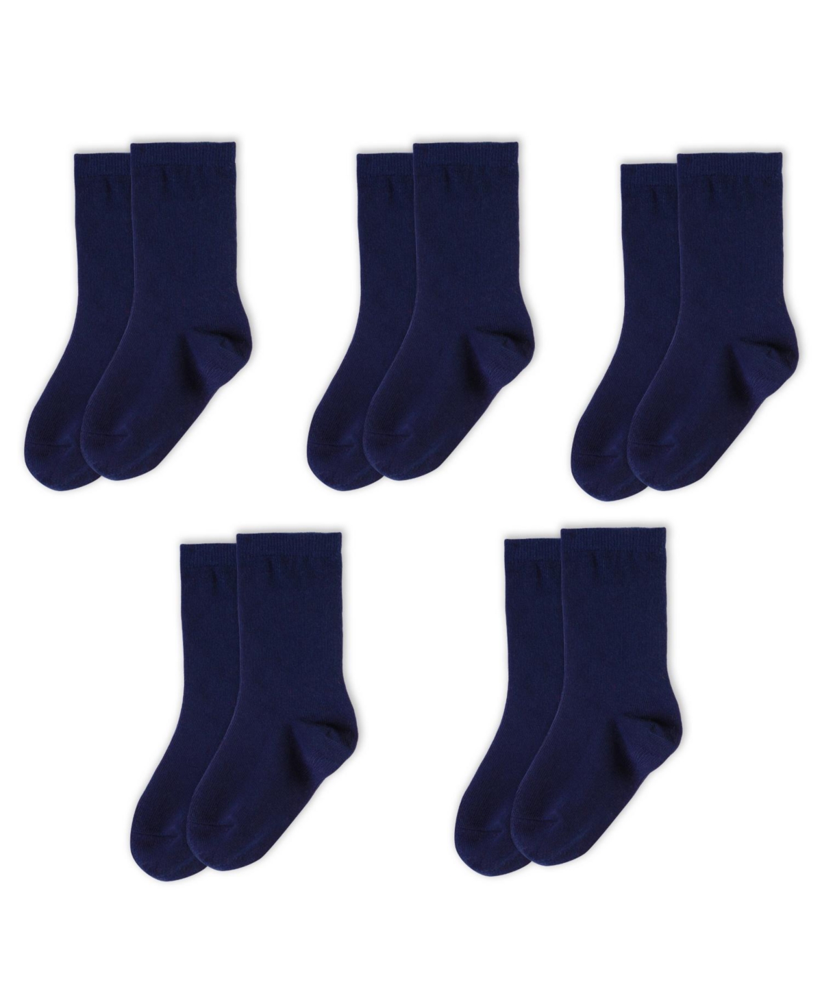 Click here for Mightly Kids Organic Cotton Crew Socks 5-pack - Na... prices