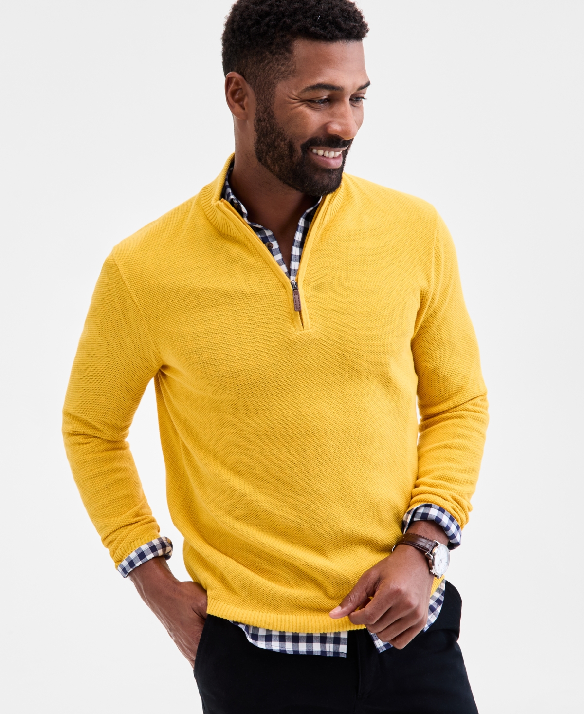 Click here for Club Room Mens Quarter-Zip Sweater  Macys Exclusiv... prices