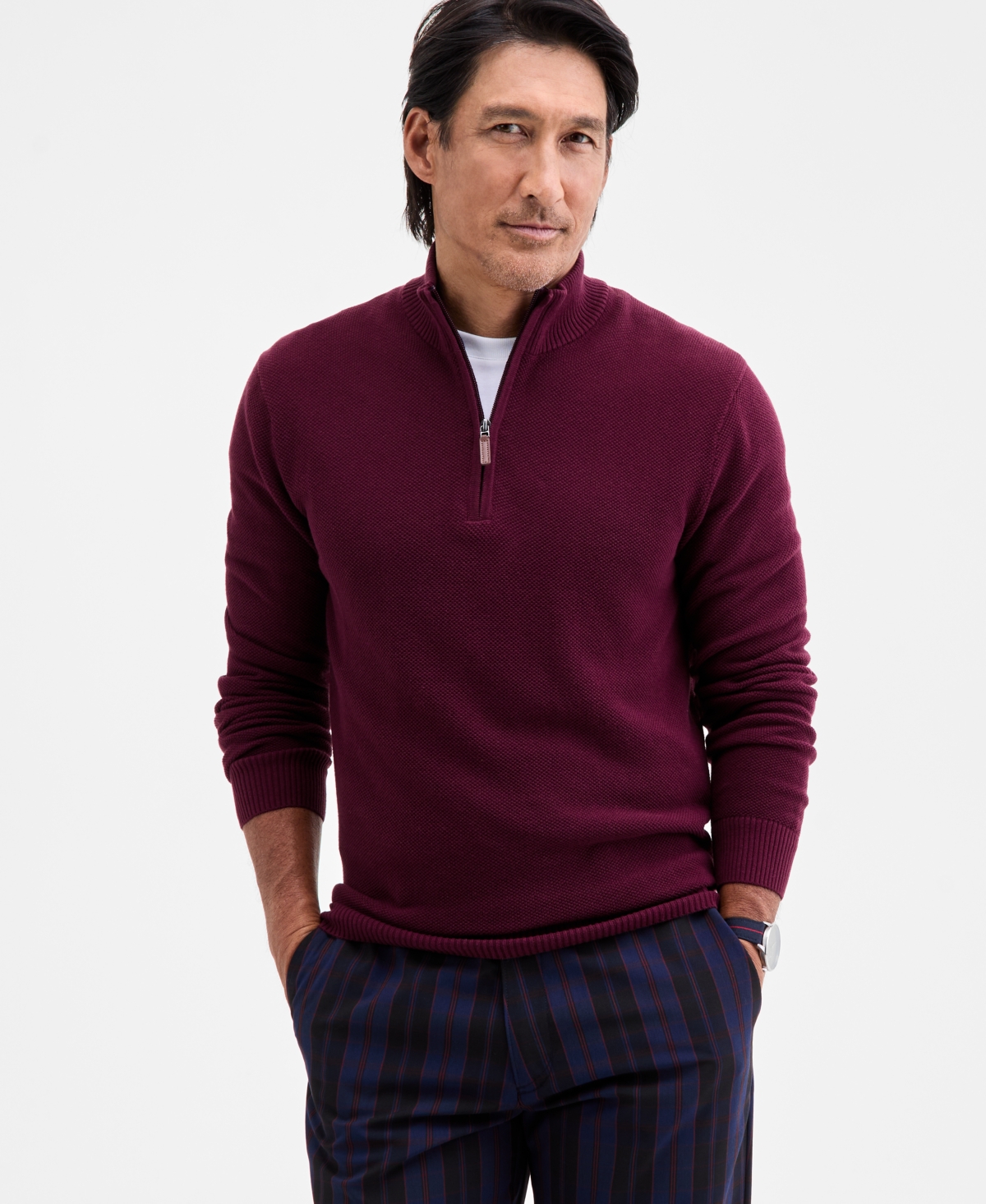 Click here for Club Room Mens Quarter-Zip Sweater  Macys Exclusiv... prices